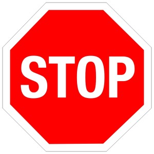 Portable Rolling Sign Holder with Stop Sign – BC Site Service