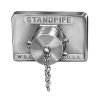 2 1/2″ Chrome Male Fire Hose Cap – BC Site Service