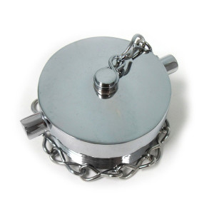 2 1/2″ Chrome Male Fire Hose Cap – BC Site Service