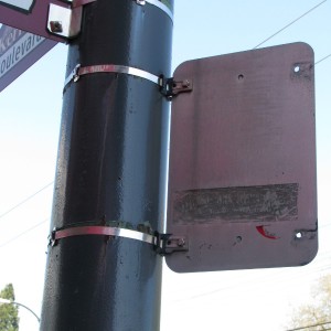 Stainless Steel 1″ Sign Bracket Set – BC Site Service