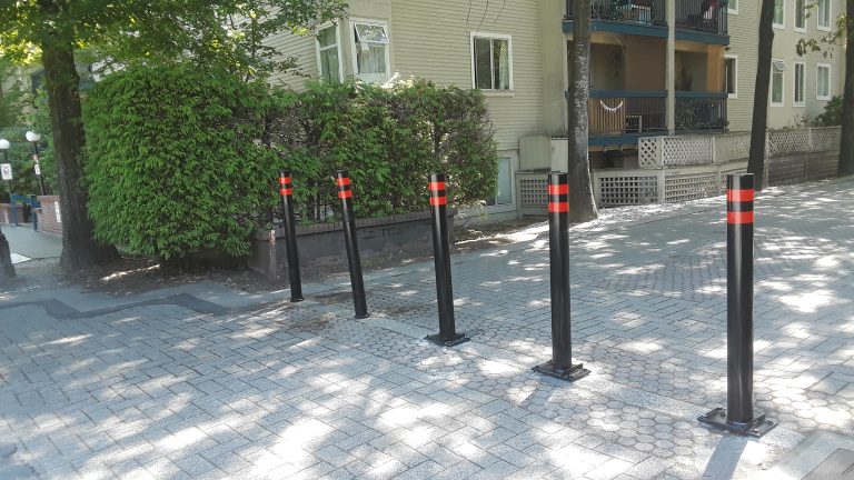 Surface Mounted Lockable and Removable Steel Bollard – BC Site Service