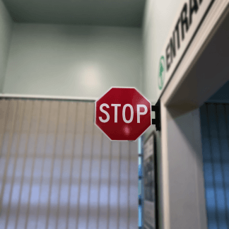 Spring Loaded Steel Wall Mounted Sign Holder – BC Site Service