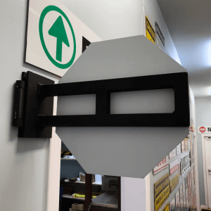 Spring Loaded Steel Wall Mounted Sign Holder – BC Site Service