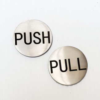 Push / Pull Sign Set for Glass Doors – BC Site Service